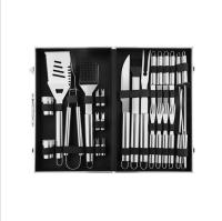 China Stainless Steel BBQ Grill Tool Set 16 Piece Portable Aluminum Case Camping Picnic for sale