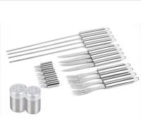 China Stainless Steel BBQ Grill Tool Set 16 Piece Portable Aluminum Case Camping Picnic for sale