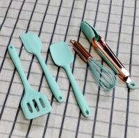 China Ins Style Silicone Kitchen Set Non Stick Pan Silicone Spatula Colander Mini Baking Tools for sale
