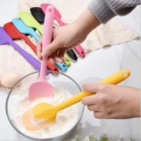 China Food Grade Silicone T Type Scraper Spoon Spatula 500F Heat Resistant Non Stick Baking Tool for sale