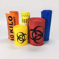 China Custom Printing Plastic Biohazard Infectious Waste Bag In Roll for sale