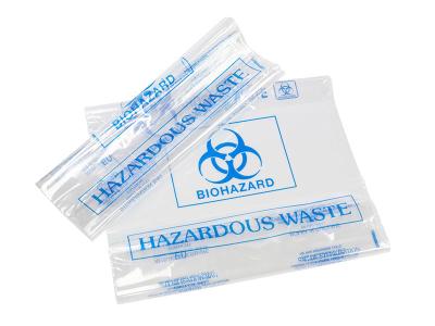 China Gravure Printed Biohazard Plastic Bags For Infectious Waste Management for sale