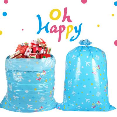 China 56 Inch LDPE Giant Gift Bags With String And Tag For Holiday Birthday for sale