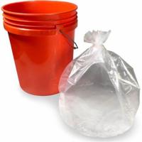China LDPE Plastic Drum Liner Bags Flexible Round Bottom Side Gusset Type for sale