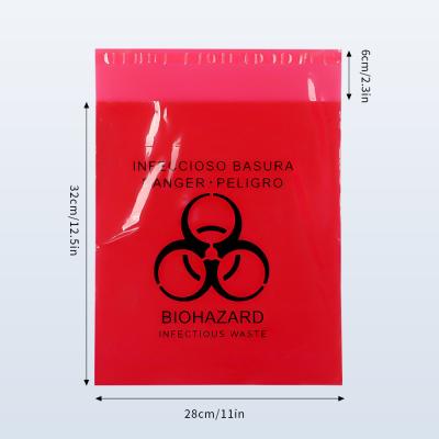 China Medical Waste Bags Biohazard Trash Bags For Household Garbage And Printed Logo For Medical Waste Disposal for sale
