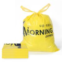 China Disposable Strong Load-Bearing Environmentally Safe Kitchen Recyclable Drawstring Garbage Bag for sale