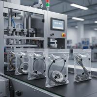 China Machine Automated Bags Opened Pre Bags Auto Parts Packaging Bags Equipped with Vent Holes to Maintain Product Freshness for sale