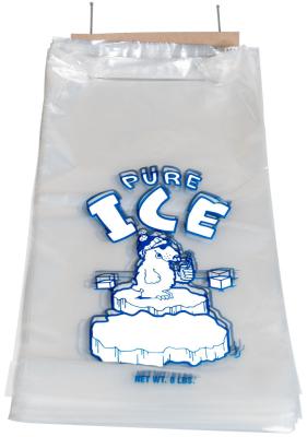China 10 lb Wicketed Poly Ice Bag (12 x 21 in) for sale