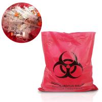 China Red High-temperature Autoclavable Biohazard Bags (131°c / 268°f) for sale
