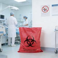 China Red High-temperature Autoclavable Biohazard Bags (131°c / 268°f) for sale