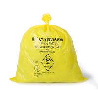 China 121°C High-Temp Resistant Yellow Medical Waste Bag (HDPE) for sale