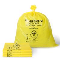 China 121°C High-Temp Resistant Yellow Medical Waste Bag (HDPE) for sale