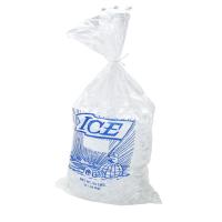 China Food Garde Clear Poly Plastic PE Reusable Ice Bags Custom Logo for sale
