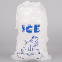 China Thick 38 micron 48 micron Reusable Ice Bags Disposable Food Garde for sale