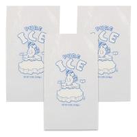 China OEM ODM LDPE 8LB 5KG Ice Cube Plastic Bag Reusable With Drawstring for sale