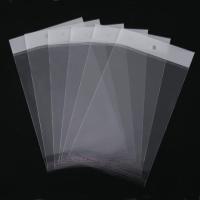 China Self Adhesive HDPE LDPE OPP Plastic Header Bag OEM White Clear for sale