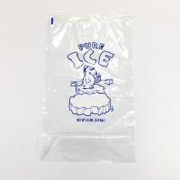 China Durable Heavy Duty Plastic 8 lb ice bags with drawstring 11x19 Inch for sale