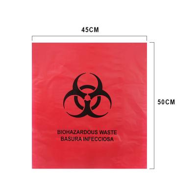 China Large Customizable Size HDPE/LDPE Medical Waste Bag with Gravure Printing for Autoclave Biohazard Garbage for sale