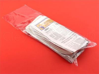 China 0.8 mil thick Waterproof Heat Seal Clear Plastic Poly Bags for Newspaper and Doorknob Packaging for sale