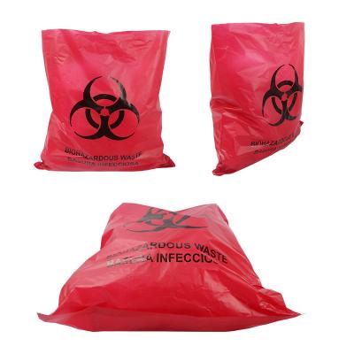 China 121 Degree Autoclavable Biohazard Plastic Bags with Heat Seal and Customizable Size for Medical Waste for sale