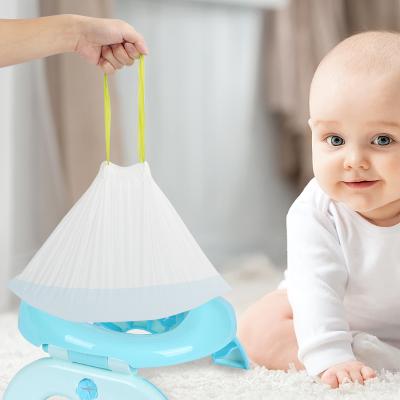 China Training Potty Chair Plastic Garbage Bags With Drawstring Super Absorbent Pad for sale