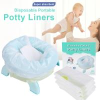 China White LDPE Plastic Portable Travel Universal Potty Chair Liners With Drawstring for sale