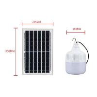 China 100W LED Solar Light Bulb IP65 Waterproof with Adjustable 2700K-6500K for Outdoor Garden Lighting for sale