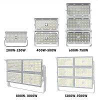 China Modular LED Floodlight with Adjustable Bracket Aluminum Alloy Lamp Body and Fin-Shaped Heat Dissipation for Stadium Lighting for sale