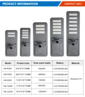China IP66 Waterproof Solar LED Street Light with SMD5054 LED Chips and 6V Polycrystalline Solar Panel for sale