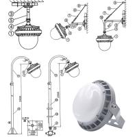 China IP65 Waterproof Industrial High Bay Light with 5500-6500K Color Temperature and Aluminum + Tempered Glass Construction for sale
