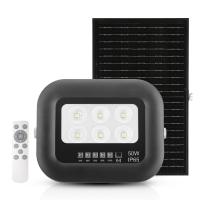China Outdoor Lighting Black ABS Solar Light Remote Control 50w  Led Solar Flood Light for sale