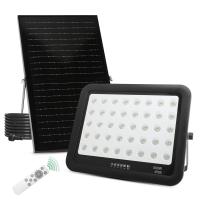 China Black ABS Solar Light Remote Control 50w 100w 200w 300w 400w 500w Led Solar Flood Light for sale
