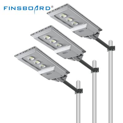 China All-in-One 100W 200W Smart Solar Street Lights for Outdoor Parking Lots IP65 Waterproof Integrated LED for sale