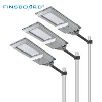 China Outdoor Lighting Ip65 Waterproof ABS Solar Light 100w 200w Integrated All in One Solar Led Street Light for sale
