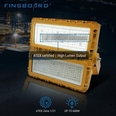China 300W Explosion Proof LED Flood Light ATEX Zone 39000lm IP66 Die-Cast Aluminum Lighting for sale