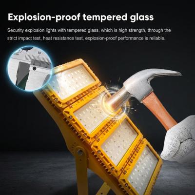 China ATEX Ex db mb IIb T6 600W LED Explosion Proof Flood Light LUMILEDS LM-80 72000LM IP65 Large Area Hazardous Lighting for sale