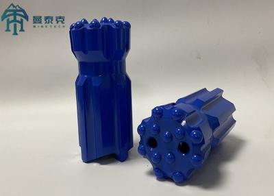 China T38 Thread 76mm Quarrying Retract Button Bit with 45CrNiMoV Alloy Steel and YK05 Carbide Tips for sale