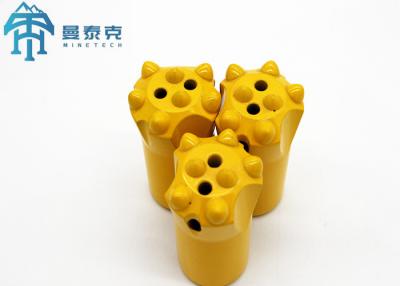 China 38mm Alloy Steel Ballistic Face Rock Drilling Bit with Copper Inner Skirt for Quarrying and Tunneling for sale