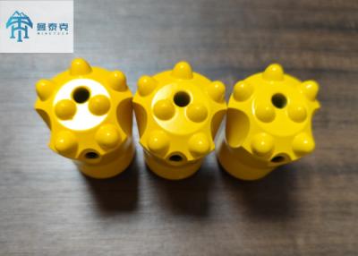 China 11 Degree Broca 34mm 7 Buttons Taper Drill Bit For Mining Drilling Blasting for sale