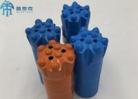 China Red Color Thread Button Bit Perfect Design For Soft To Medium Hard Rock Formations for sale
