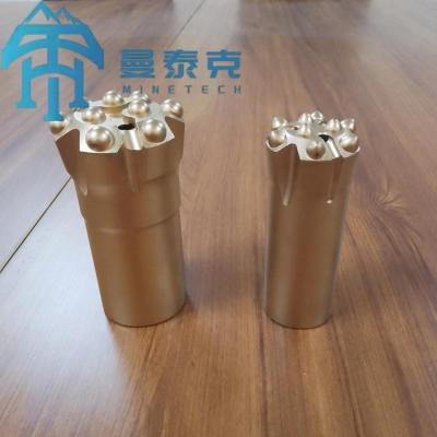 China Flat Face Thread Button Bit Tunneling Project Drilling Tools for sale