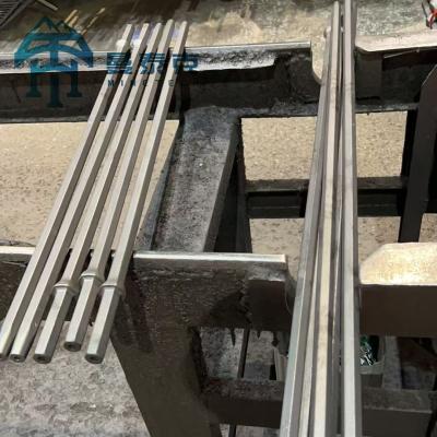 China 11 Degree Taper Drill Rod Carbon Steel 32mm-41mm Diameter 380mm-1180mm Length for Hard Rock Drilling for sale