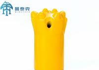 China Yellow Durable Carbide Steel Tapered Button Bit with Wooden Box Packaging for Mining and Construction for sale