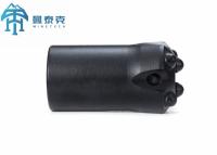 China 36mm Customized Diameter Tapered Button Bit with 1 or 2 Flushing Holes and 4-8 Buttons for Rock Drilling Tools for sale