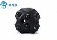 China High Performance 11 Degree 32mm Carbon Steel Tapered Button Bit with 6 Buttons and 2 Flushing Holes for sale