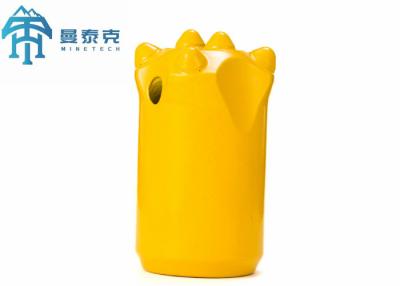 China 32mm Tapered Button Bit with 1 or 2 Flushing Holes and 4-8 Buttons for Hot Pressure Processing for sale