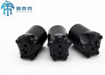 China 34mm 7 Degree Tapered Button Bit with Zinc-Coated Inside and Ballistic Button Shape for Hard Rock Drilling for sale