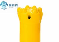 China 34mm 11 Degree Tapered Button Bit with 6 or 7 Buttons and 1 Flushing Hole for High-efficiency Rock Drilling for sale