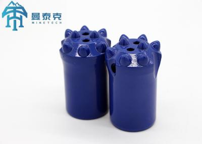 China 11 Degree 4-8 Buttons Short Skirt Tapered Button Bit Rock Drill Tool 26-50mm Diameter for sale
