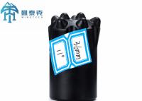 China 36mm Short Skirt Carbide Steel Tapered Button Bit with Ballistic Button Shape and Customized Flushing Holes for Mining and Construction for sale
